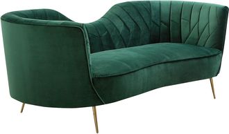 Vente-Unique Pascal MORABITO-Sofa 3-Sitzer - Samt - Dunkelgr&cedil;n - Adele von Pascal MORABITO