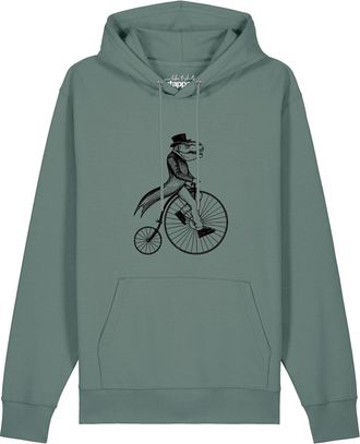 wat? Apparel Sweatshirt T-Rex auf Fahrrad