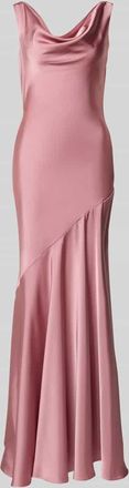 Mascara Abendkleid mit Wasserfall-Ausschnitt und breiten Tr&auml;gern