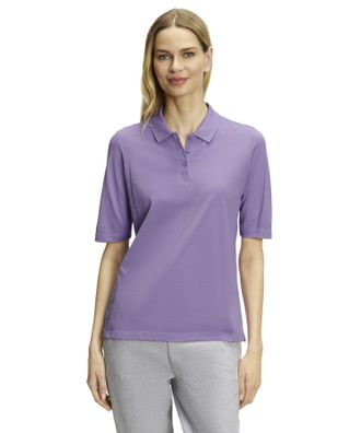 Falke Damen Polohemd Basic Pique Polo W Pl Baumwolle weich hautfreundlich bequem sehr leicht 1 St&uuml;ck, Lila Lavender 6901, XS