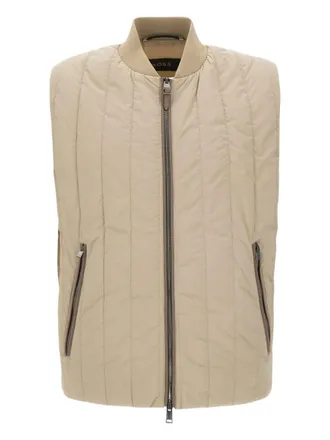 BOSS gilet matelassé à fermeture zippée - Tons neutres