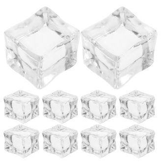 BESPORTBLE K&uuml;nstliche Acryl Eisw&uuml;rfel 2,5cm Diamantform Bruchfest Transparent 20 St&uuml;ck Vasenf&uuml;ller Tischdekoration Barfotografie und Selbstgemacht Deko