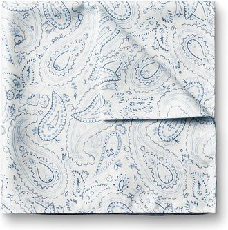 CHARLES TYRWHITT Einstecktuch aus Seide mit Paisleymuster - Elfenbeinfarben