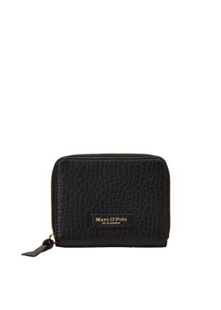 Marc O'Polo Geldb&ouml;rse Ellis, Damen, schwarz, Leder, MARC OPOLO ACCESSORIES, unifarben, Kleinlederwaren, Damen Geldbeutel, Portemonnaie mit Rundum-Rei&szlig;verschluss