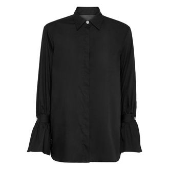 Philipp Plein Femme, Blouses et Chemises, Noir, Taille: 36 FR Shirt Coupe Standard