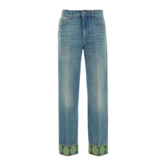 Valentino Garavani Jacquard Trim Jeans - - Jeans - Damen - Blau - W27