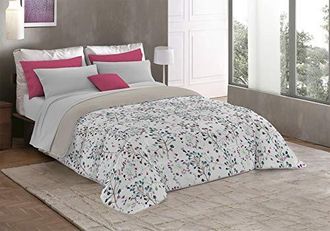 Italian Bed Linen MB HOME ITALY Fantasy Wintersteppdecke, Flor, 170x260 cm
