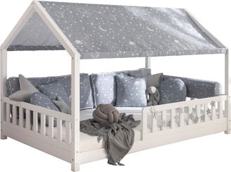 Ticaa Dachvorhang mit Motiv für Hausbett Kay 120 x 200