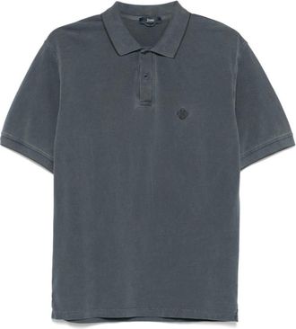 Herno Homme, Tops, Bleu, Taille: XL Polo logo