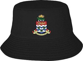 Generic Chapeau De Seau Embl&egrave;me Officiel des &Icirc;les Ca&iuml;mans Chapeaux De Visi&egrave;re Pliable Mode Bonnet Soleil, pour De P&ecirc;che, La Randonn&eacute;e, Le Camping, 56-58cm