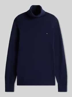 Tommy Hilfiger Regular Fit Rollkragenpullover aus Baumwoll-Kaschmir-Mix