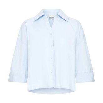 Ichi Ihxsmilla LS - - Blouses & Shirts - Damen - Blau - XL