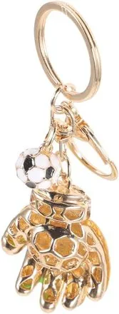 Luxshiny Porte-Cl&eacute;s Sport Football Gardien de But Pendentif Suspendu D&eacute;coratif, Anneau pour Cl&eacute;s et Bague de Main, Accessoire Pratique pour Paquet &agrave; Dos et Tro