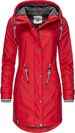 Peak Time L60042 Veste de Pluie Transition Outdoor pour Dame avec Capuche Rouge21 XS