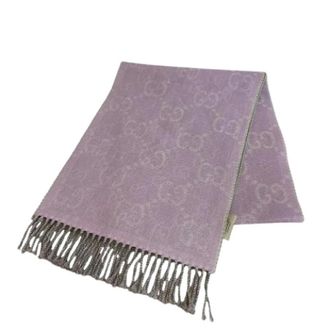 Gucci Pre-owned Foulard en Laine - Femme - Pre-owned - Rose - Taille: ONE Size