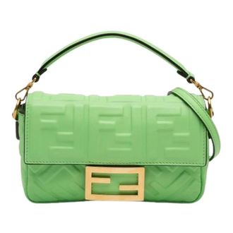 Fendi Sacoche Baguette Pre-owned - Femme - Pre-owned - Vert - Taille: ONE Size