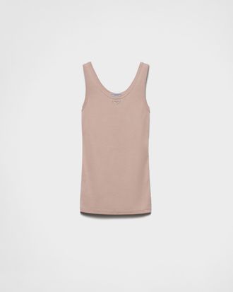 Prada Top aus Rippstrick