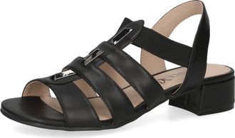 Caprice Damen Sandalen mit Absatz mit Nieten mit Riemchen, Schwarz (Black Nappa), 36 EU