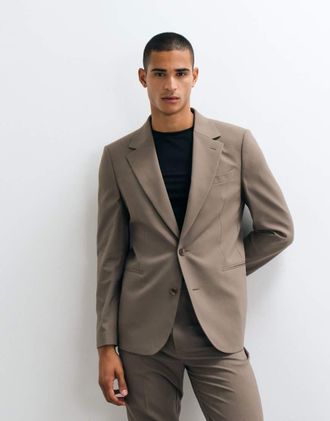 Asos blazer de costume slim marron