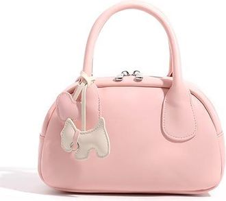 Generic Sac &agrave; bandouli&egrave;re en cuir synth&eacute;tique avec sangle r&eacute;glable pour femme, travail, shopping, voyage, quotidien, rose, 400.00x250.00x150.00mm/15.75x9.84x5