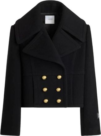 Patou Femme, Vestes, Noir, Taille: 38 FR Manteau Court Crois&eacute;