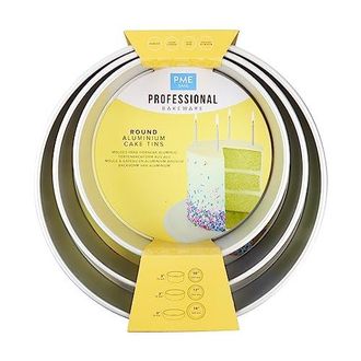 PME Runde Kuchenform - Set mit 3-76mm tiefen Formen