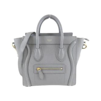 Celine Pre-owned Luggage Nano Shopper Calf Handbag - Femme - Pre-owned - Gris - Taille: ONE Size