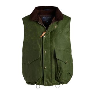 Manifattura Ceccarelli Lined Alligator Vest 7917Wx - - Jackets - Herren - Gr&uuml;n - 3XS