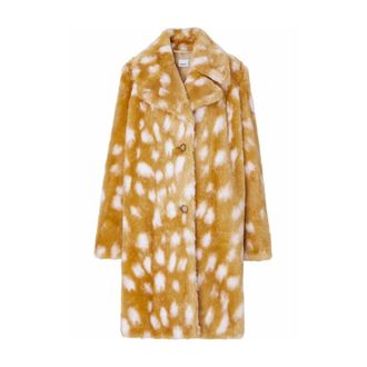 Burberry Faux Fur Mantel mit Knopfverschluss - - Jackets - Damen - Mehrfarbig - S