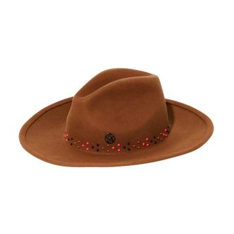 Maison Michel unisex, Accessoires, Brun, Taille: S Hat With Beads And Logo