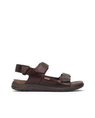 Pikolinos Flache Sandalen in Leder NIJAR f&uuml;r M&auml;nner Farbe Olmo