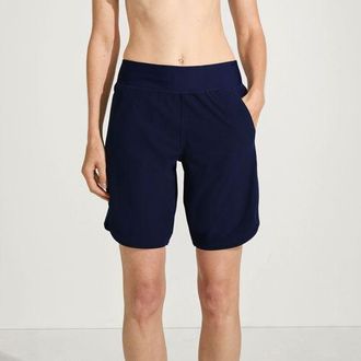 Lands End Badeshorts 23 cm, Damen, Größe:40 regular, Blau, Polyester-Mischung, by Lands End
