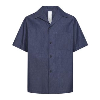 Hev&ograve; Homme, Chemises, Violet, Taille: XL Short Sleeve Chemises
