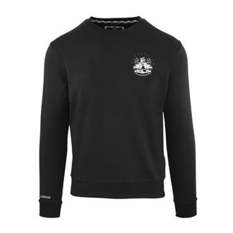 Aquascutum Sweatshirt f&uuml;r Herren, Rundhalsausschnitt (Schwarz)