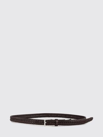 Tom Ford Ceinture tress&eacute;e en cuir de veau lisse avec boucle