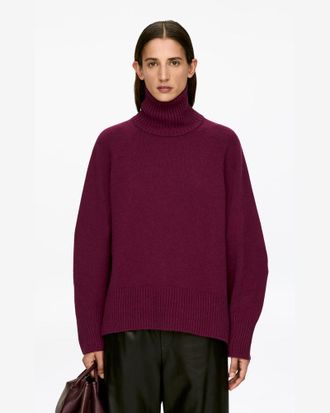 Arket Rollkragenpullover Aus Reinem Kaschmir -Rot