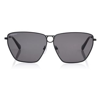 Ferragamo Square Metal Frame Sonnenbrillen - - Accessories - Damen - Schwarzk - ONE SIZE