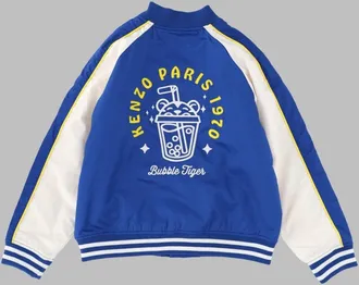 Kenzo Quilted Cotton Padded Jacket - Blue