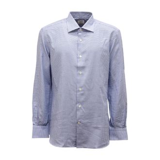 Mazzarelli B 55/11 Camicia Slim Baumwollhemd - - Shirts - Herren - Blau - 3XL