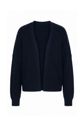Ulla Popken Strickjacke Strickjacke ohne Verschluss Langarm