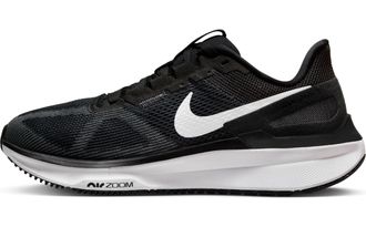 Nike Nike Damen W Air Zoom Structure 25 Laufschuh, Schwarz Weiß Dunkelgrau Black White Dk Smoke, 36 EU