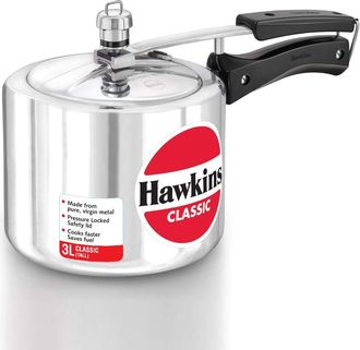Hawkins HAWKIN Classic CL3T Schnellkochtopf, Aluminium, 3 l, silberfarben
