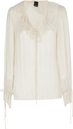 Pinko Pinko, Femme, Blouses et Chemises, Blanc, Taille: 40 FR Biddy Blusa