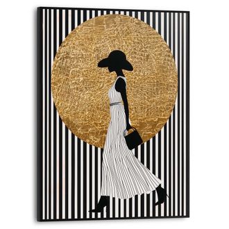 Reinders Gerahmtes Bild, Walking Lady, Wohnzimmer, MDF, 40 x 30cm
