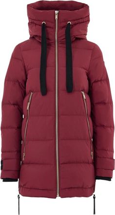 Moose Knuckles Femme, Manteaux, Rouge, Taille: 38 FR Piumino Bordeaux Imbottito Zip Gold