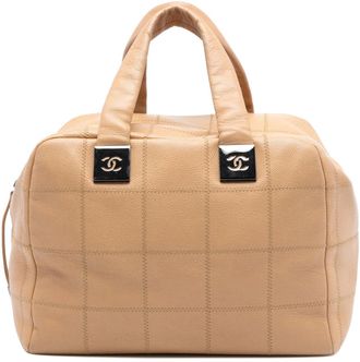 Chanel Crossbody Bags - CC Choco Bar Caviar Stitched Boston - Gr. unisize - in Braun - f&uuml;r Damen