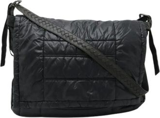 Bottega Veneta unisex, Pre-owned, Noir, Taille: ONE Size Sac bandouli&egrave;re en nylon Pre-owned