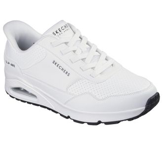 Skechers UNO-Banksia Luxe Herren-Sneaker, freih&auml;ndig, wht, 43 EU