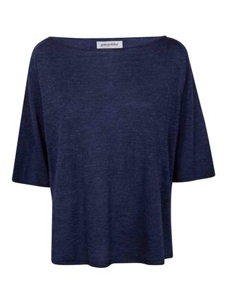 Gentryportofino Pull Col Rond - Bleu