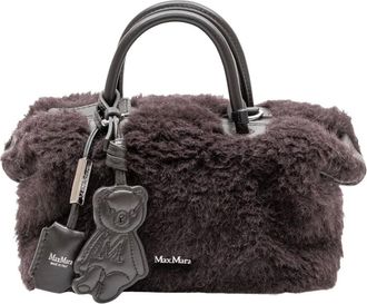 Max Mara Bauletto Piccolo en Teddy - Femme - Sacs - Brun - Taille: ONE Size